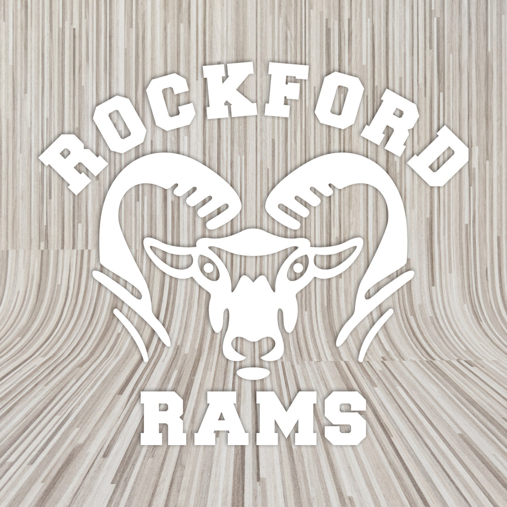 ROCKFORD RAM HEAD DECAL – Pegasus Sports, Inc